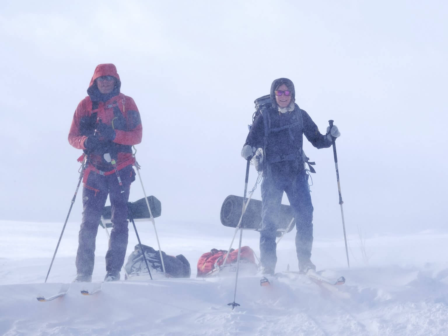 Durch die Hardangervidda im Winter 2023 - Simon på tur